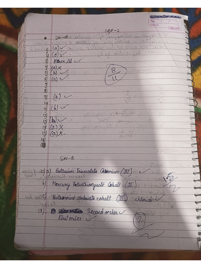 Hemant Singh, Sample Paper 2 | PDF