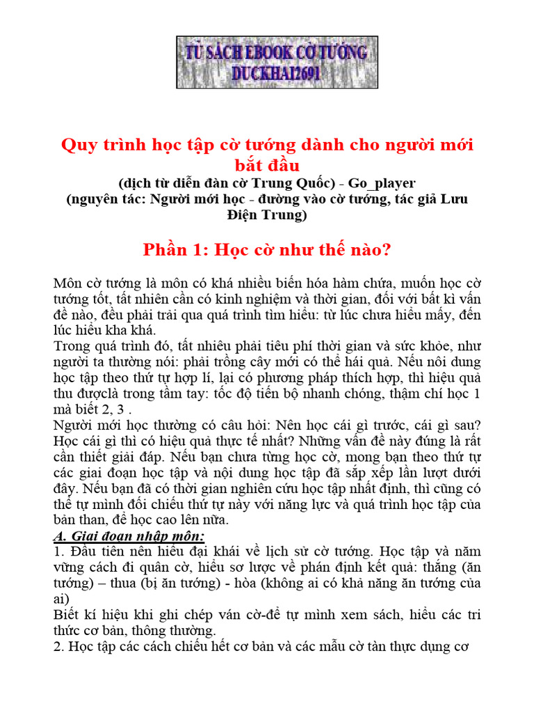 Quy Trinh HC TP C TNG Danh Cho NG | PDF