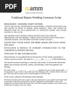 Baby Dedication Ceremony Script | PDF | Jesus | Prayer