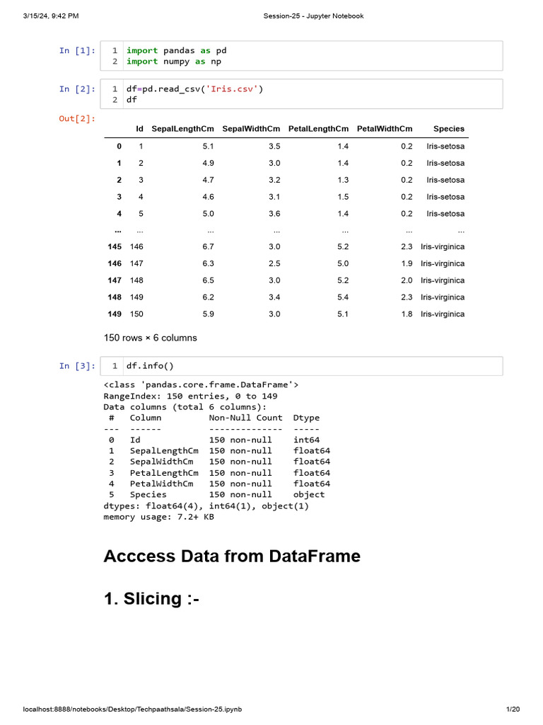 Session-25 - Jupyter Notebook | PDF | Botany | Plants