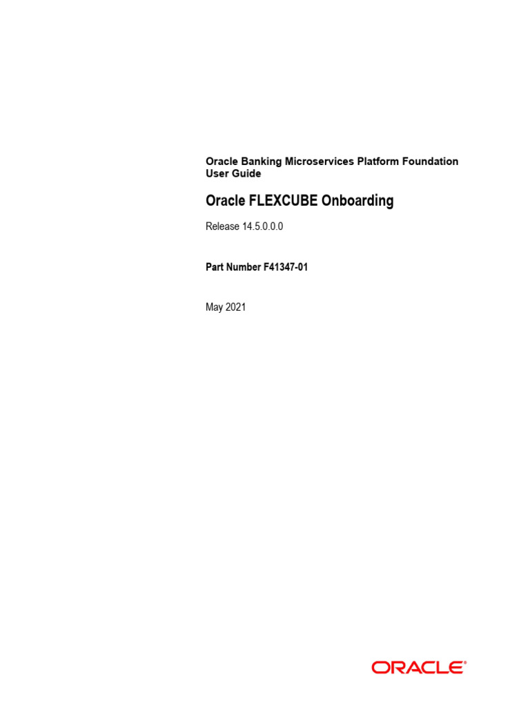 Oracle Banking Microservices Platform Foundation User Guide | PDF | Icon (Computing) | Filename