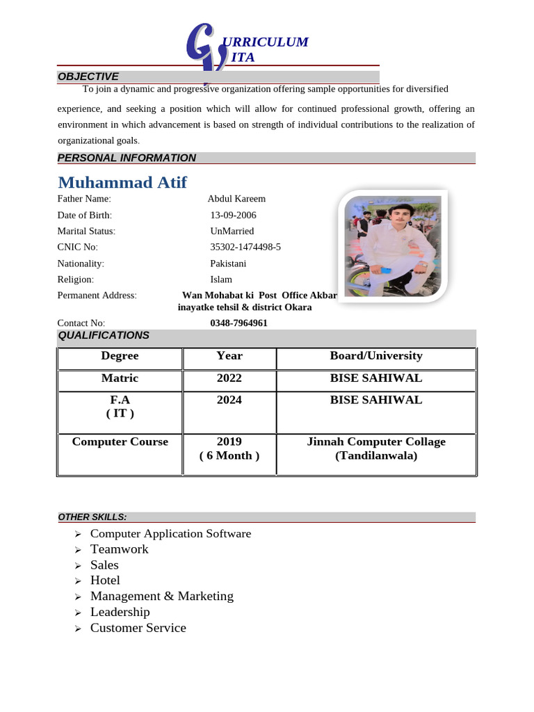 Atif CV | PDF