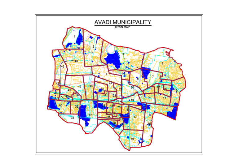 Avadi Town Map | PDF