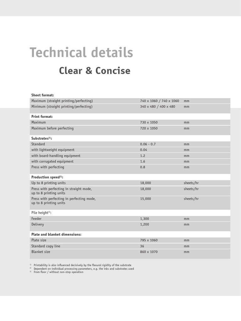 Equipment Kba Sheetfed-Offset SPC en | PDF