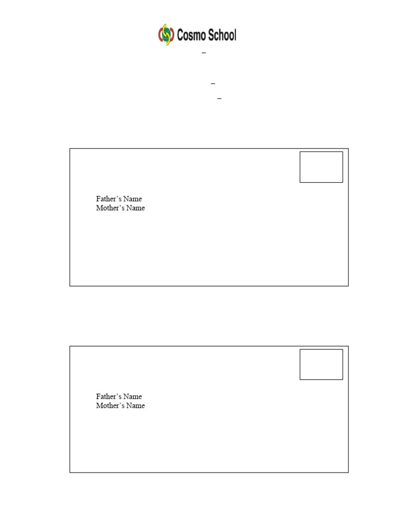 Class - 5, English, Worksheet - 7, Form Fill Up | PDF
