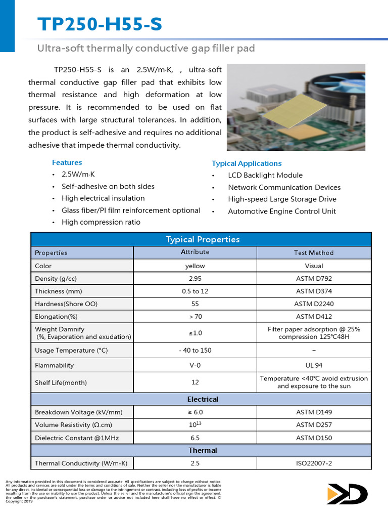 TP250-H55-S English TDS Ver1.0 | PDF | Materials | Secondary Sector Of ...