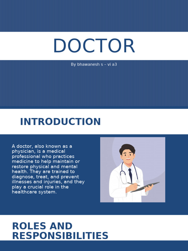 Doctor | PDF | Physician | Medicine