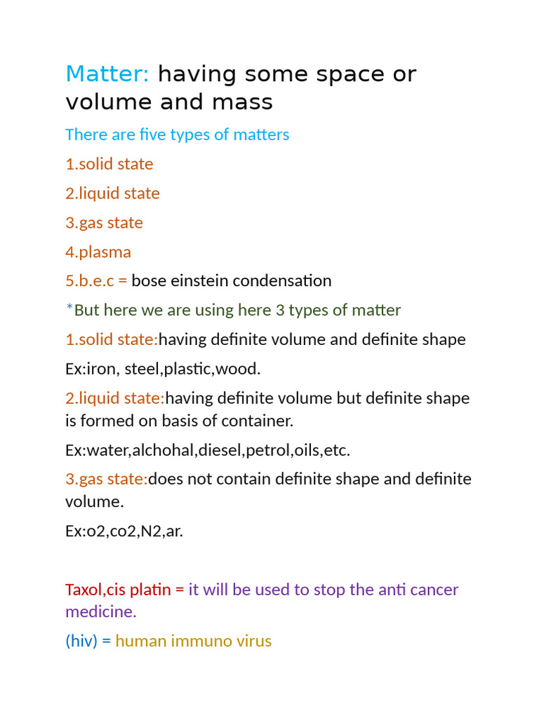 Basics of Matter and Chemistry | PDF