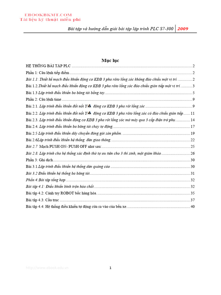Bài Tập Và Hướng Dẫn Giải Bài Tập Lập Trình PLC S7-300 | PDF
