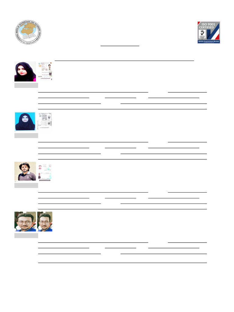 Nomination List for Invigilators 2024 | PDF