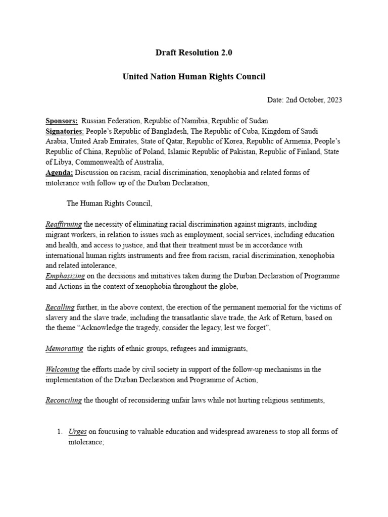 DR Block 1 | PDF | Xenophobia | Multiculturalism