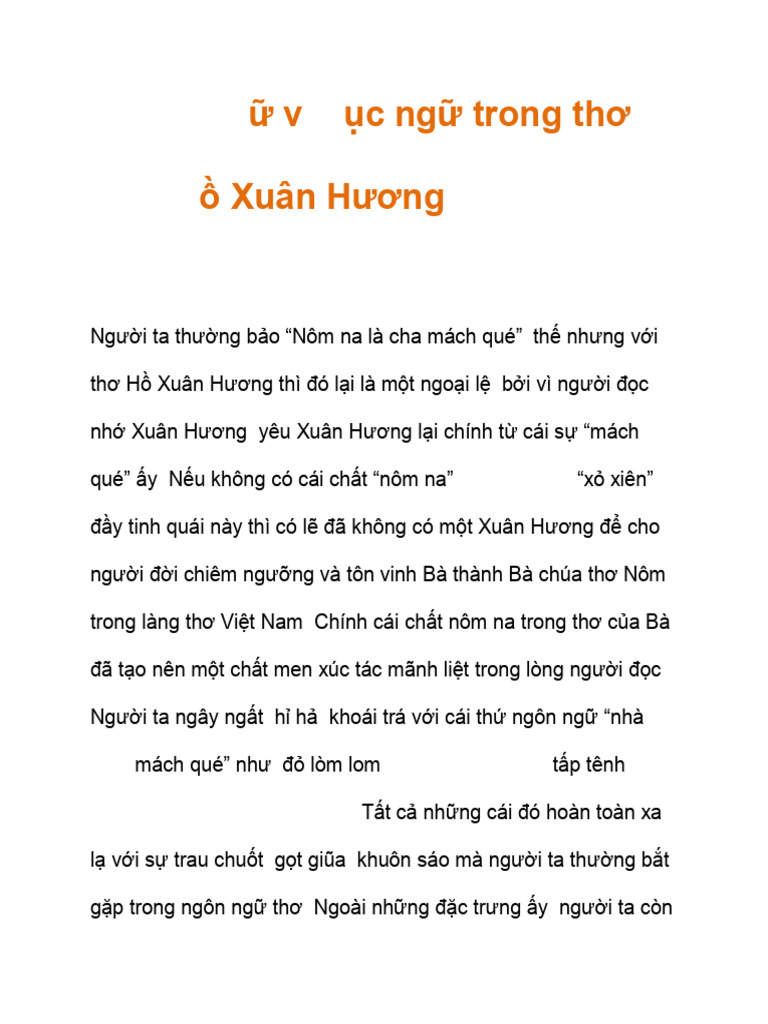 Thành NG + T C NG Thơ HXH | PDF