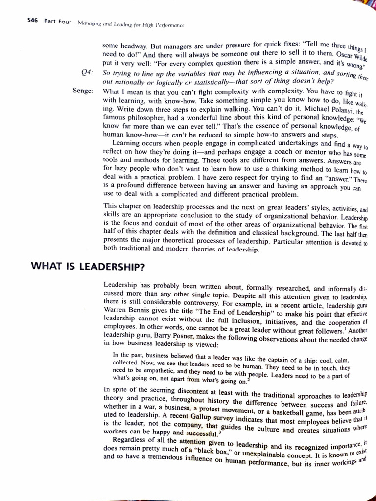 Leadership notes | PDF | Leadership | Psychology