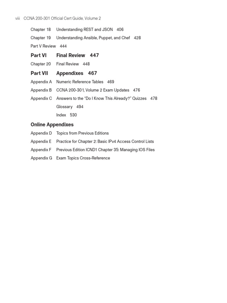 CCNA 200-301 Official Cert Guide, Volume 2-4 | PDF | Cisco Certifications | Computer Network