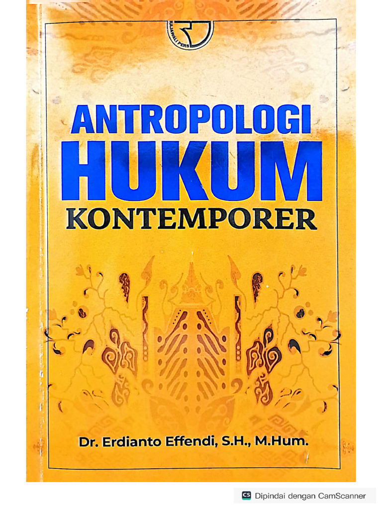 2-2-2024-Antropologi Hukum Kontemporer_Dr. Erdianto Effendi, S.H., M.hum. | PDF