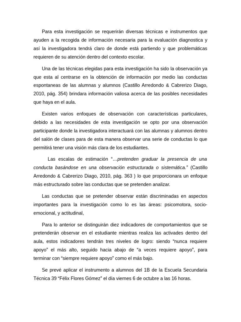 Pretenden Graduar La Presencia de Una Conducta Basándose en Una ...