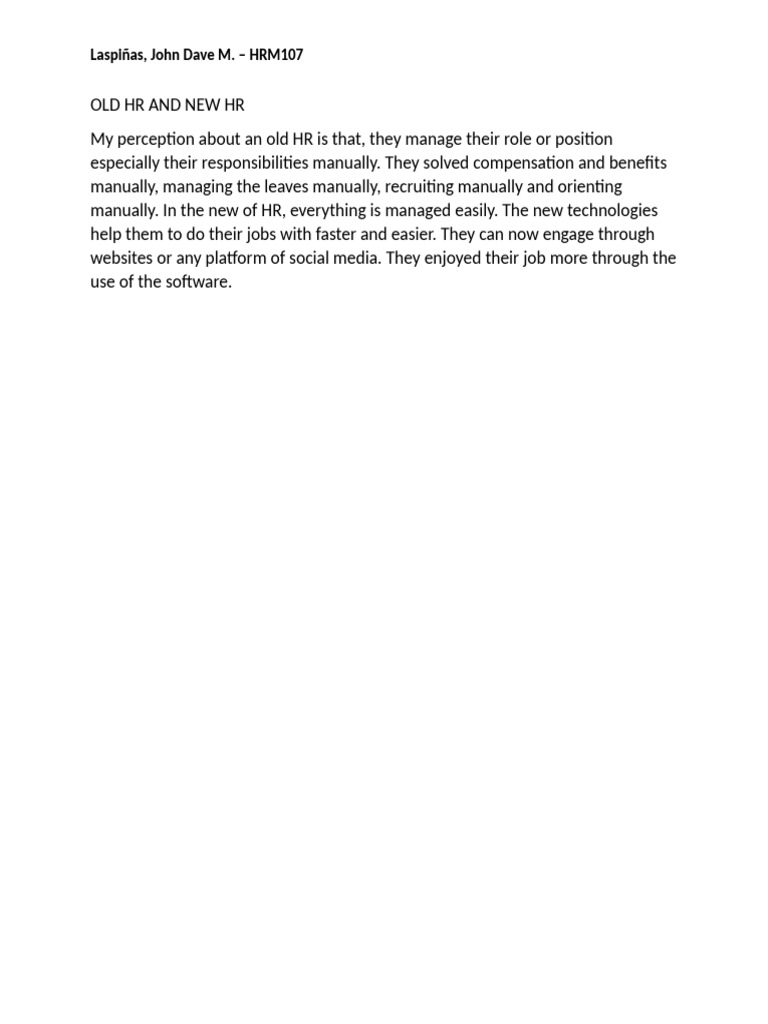 Evolution of HR: From Manual to Strategic | PDF | Employment | Human ...