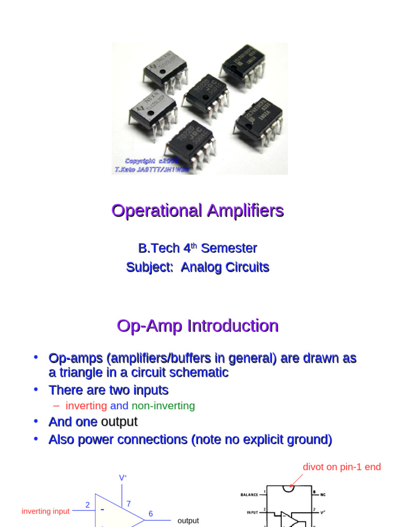 Opamp And Filters Pdf Operational Amplifier Amplifier