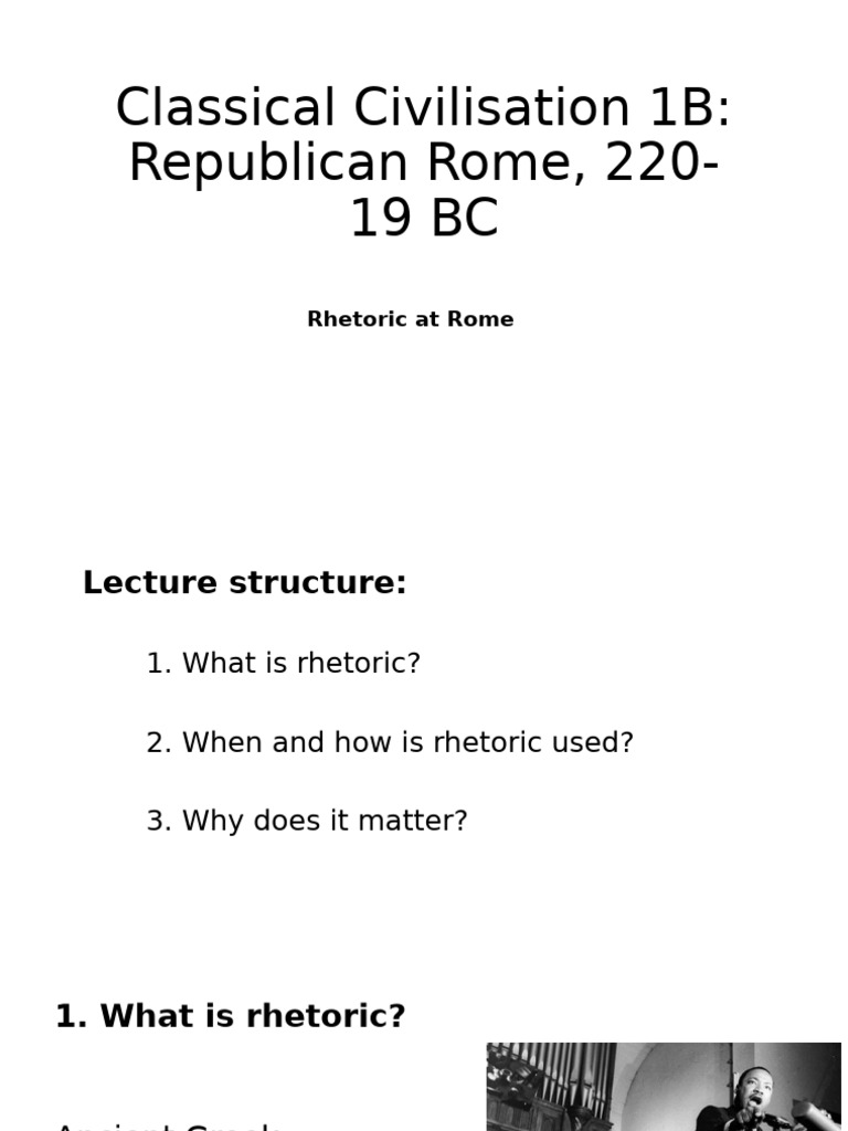 11 Rhetoric at Rome 2022 | PDF | Rhetoric | Julius Caesar