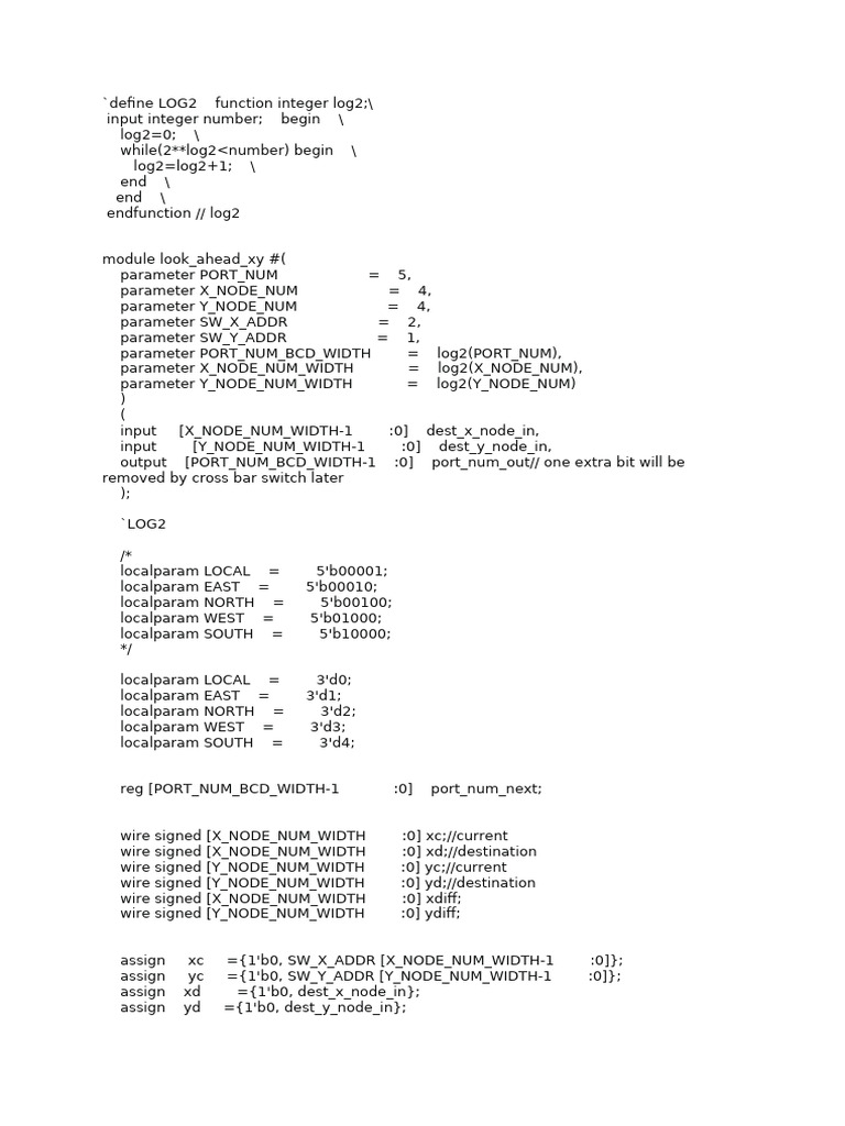 Xy Routing - Deterministic - Coding - VL | PDF | Theoretical Computer Science | Computer Programming
