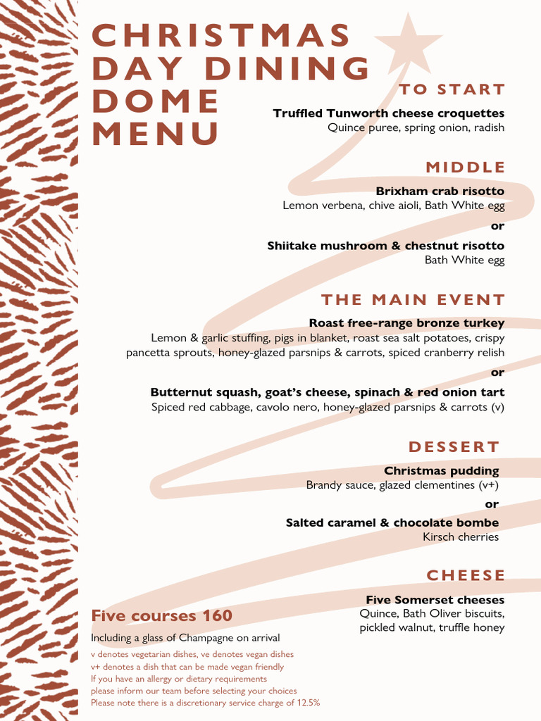 Christmas Day Dining Menu 2023 | PDF | Food And Drink Preparation ...