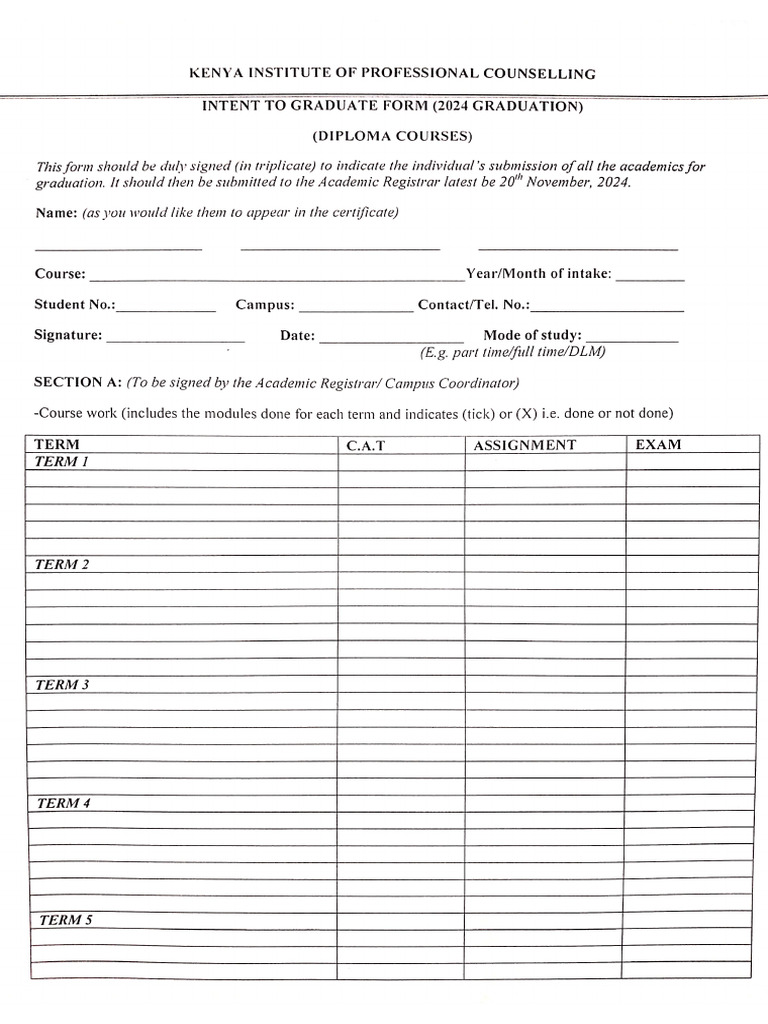 Clearance Form | PDF