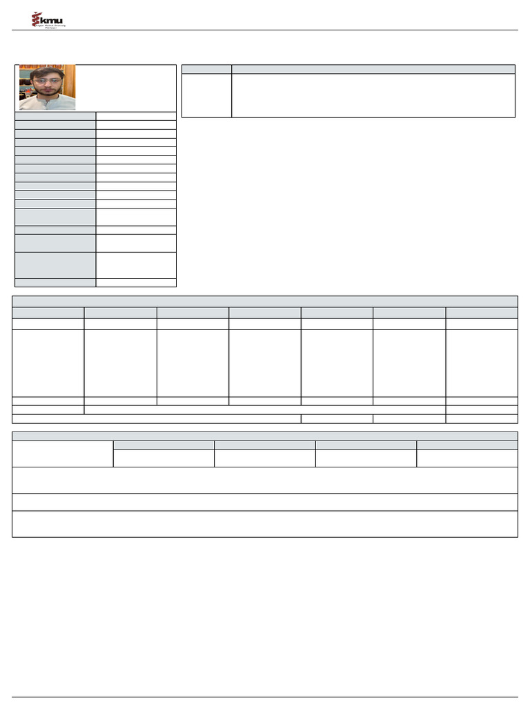 Kmupr Medical Appl Form 63407 | PDF | Pakistan