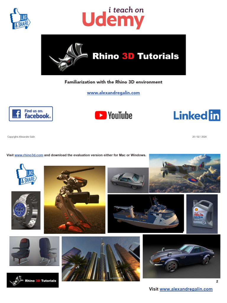 Rhino Manual | PDF | Extrusion | 3 D Computer Graphics