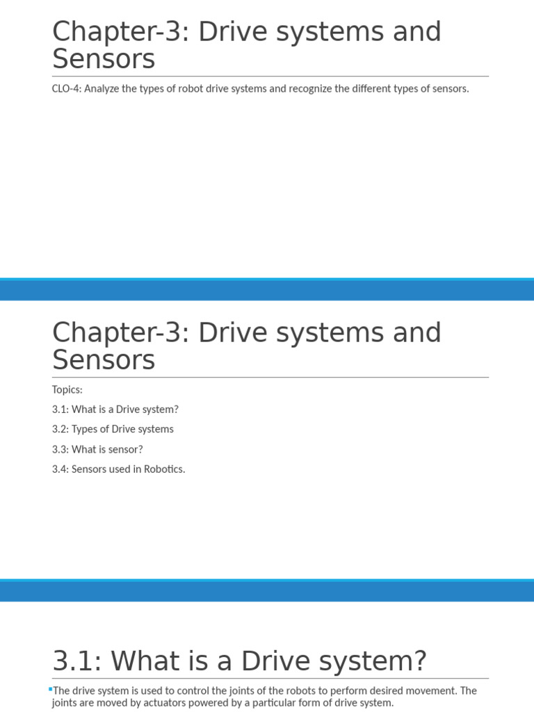 Robotics Drive & Sensor Guide | PDF | Actuator | Capacitor