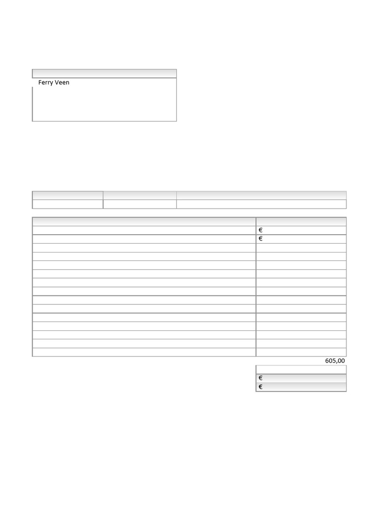 Factuur Voorbeeld | PDF