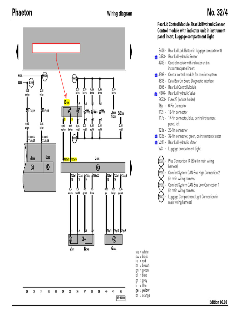 Trunk Wiring Diagram Overview | PDF | Trunk (Car) | Manufactured Goods
