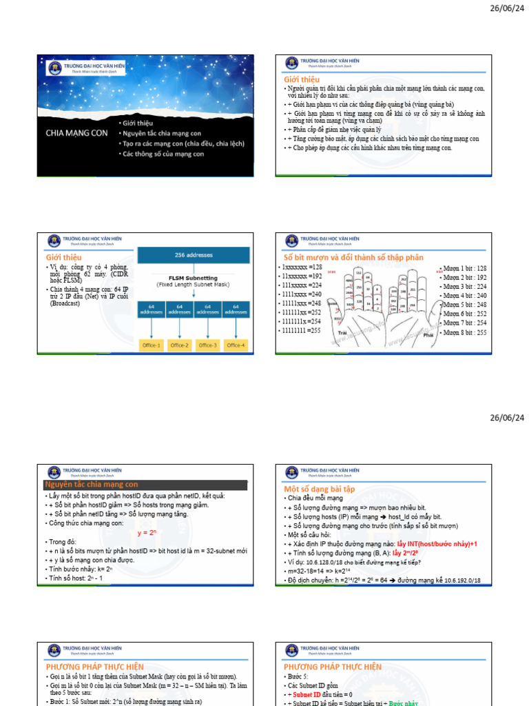 2 Bo Slides MMT Chia Subnet Cidr FLSM | PDF