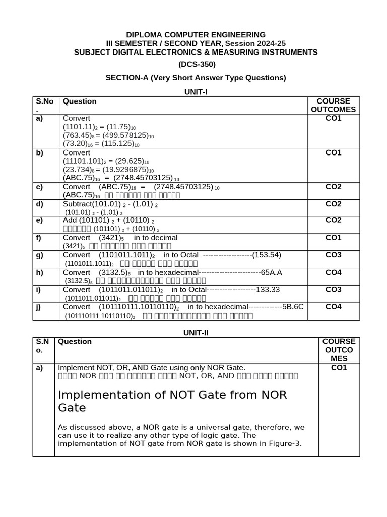 Dcs 350 Solutions | PDF | Logic Gate | Integrated Circuit