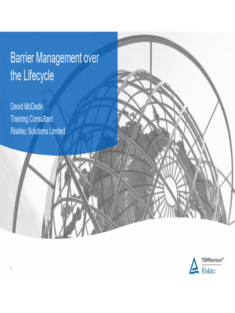 29-David-McDade-Risktec-Barrier-Management-over-Time | PDF | Risk | Hazards