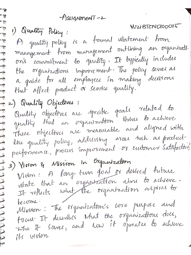 TQM Assignment 2 | PDF