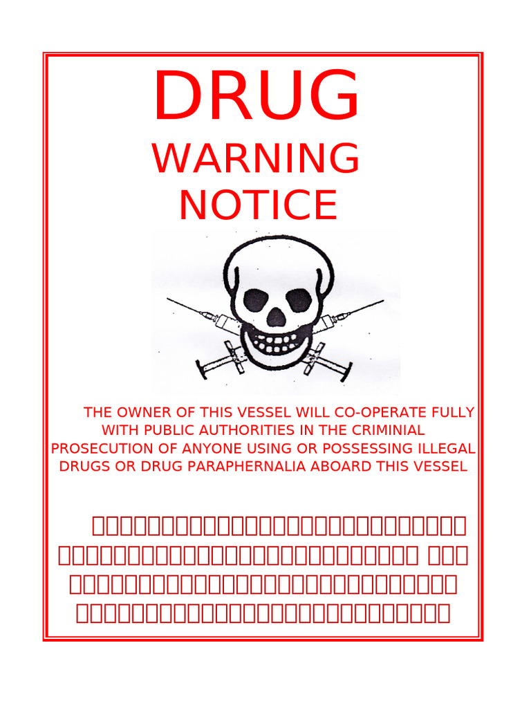Drug Warning Poster | PDF
