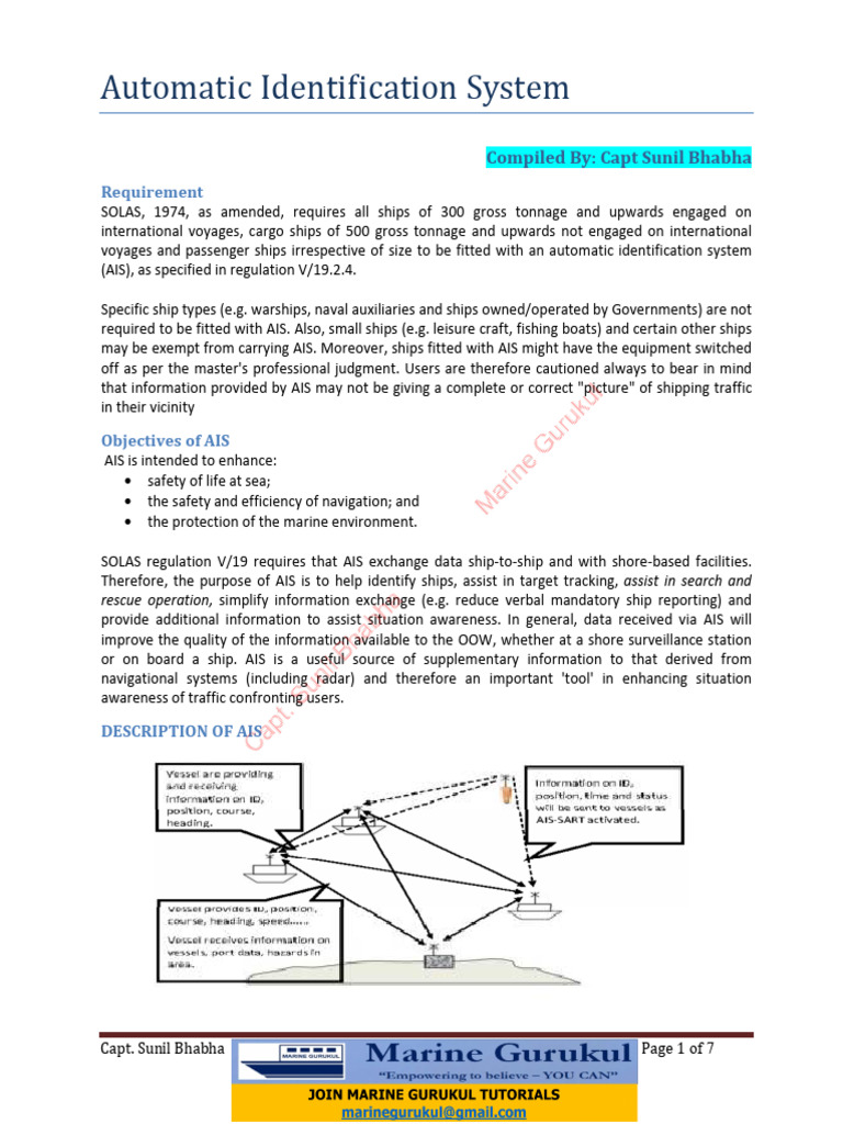 3A AIS Notes Performance Standards Annual Testing MG Rev 1 | PDF ...