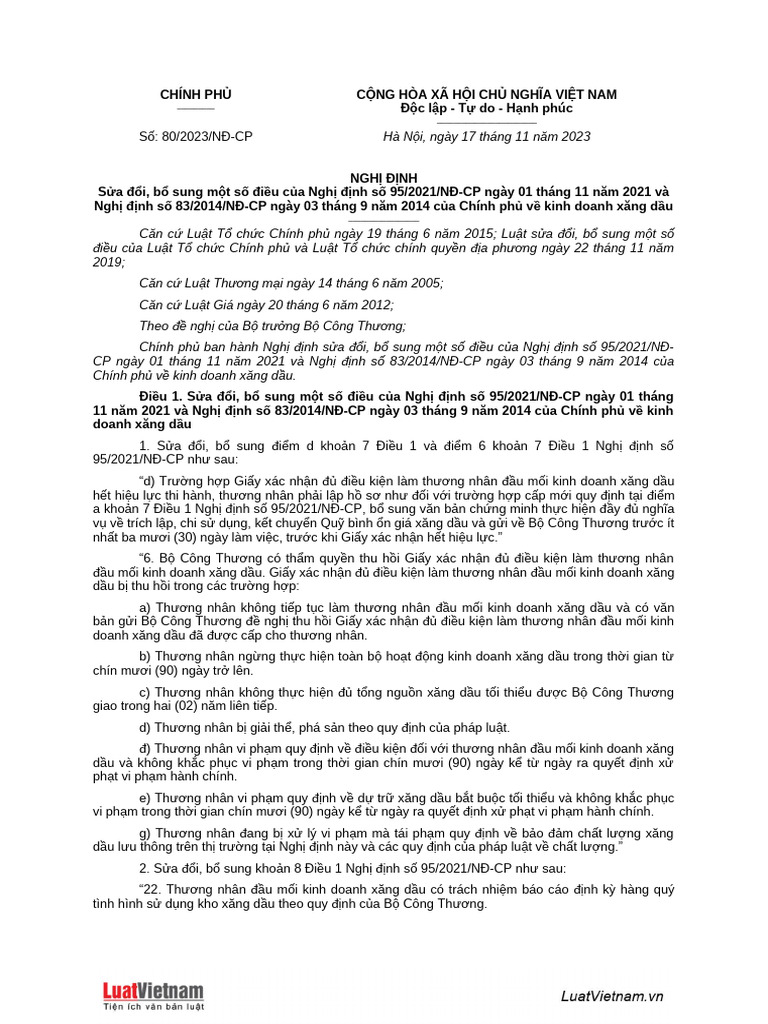 Nghá Ä Á nh-80-2023-NÄ - CP | PDF