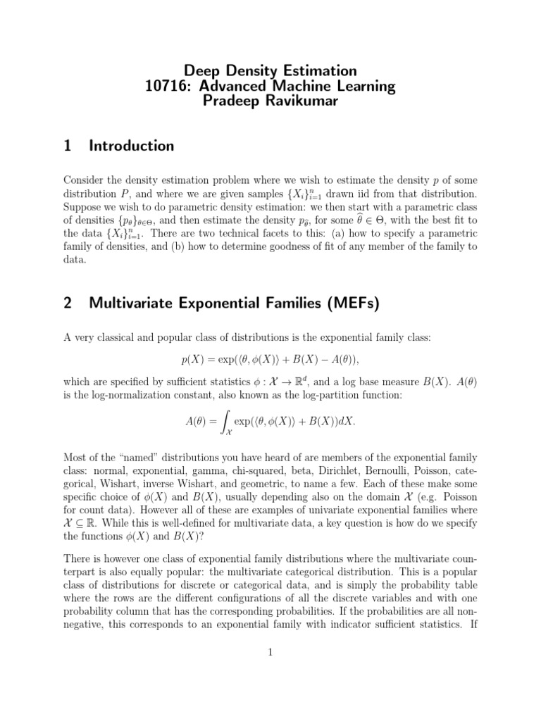 deep_density_estimation | PDF | Probability Distribution | Normal Distribution