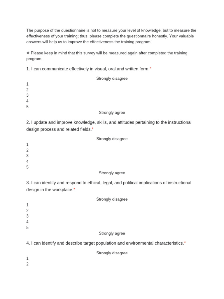 The Purpose of The Questionnaire | PDF | Questionnaire | Survey Methodology