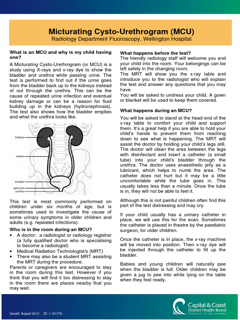 Micturating Cysto-Urethrogram - MCU | PDF | Urination | Radiology