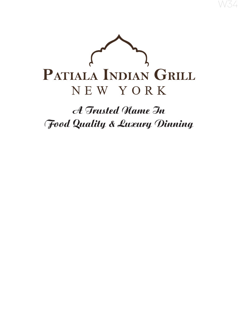 Patiala Grill Bar 34th Street Menu 2024 | PDF | Curry | Indian Cuisine