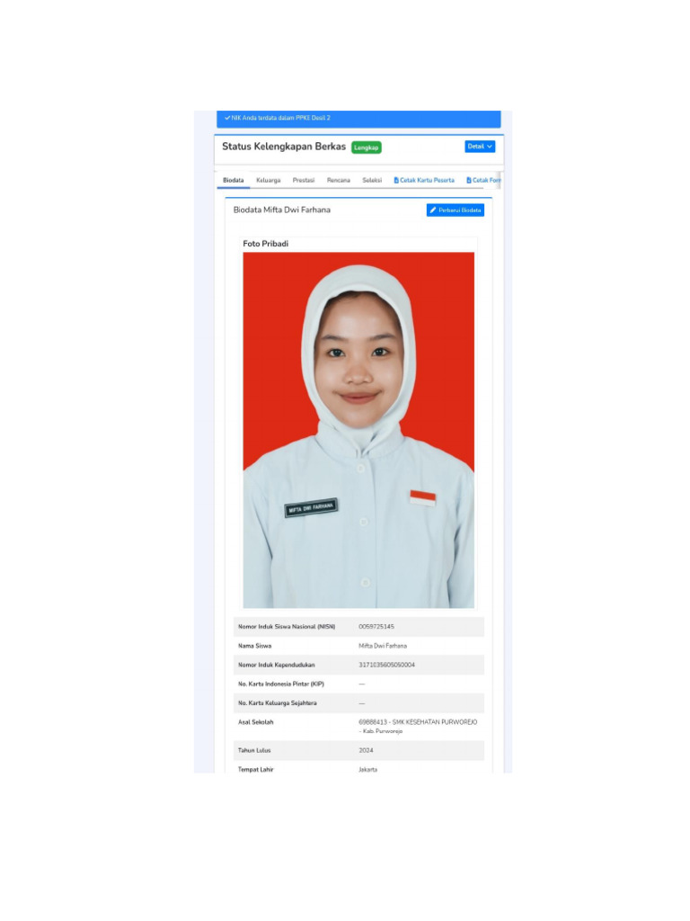 Mifta Dwi Farhana - SS Unggah Foto Mahasiswa | PDF