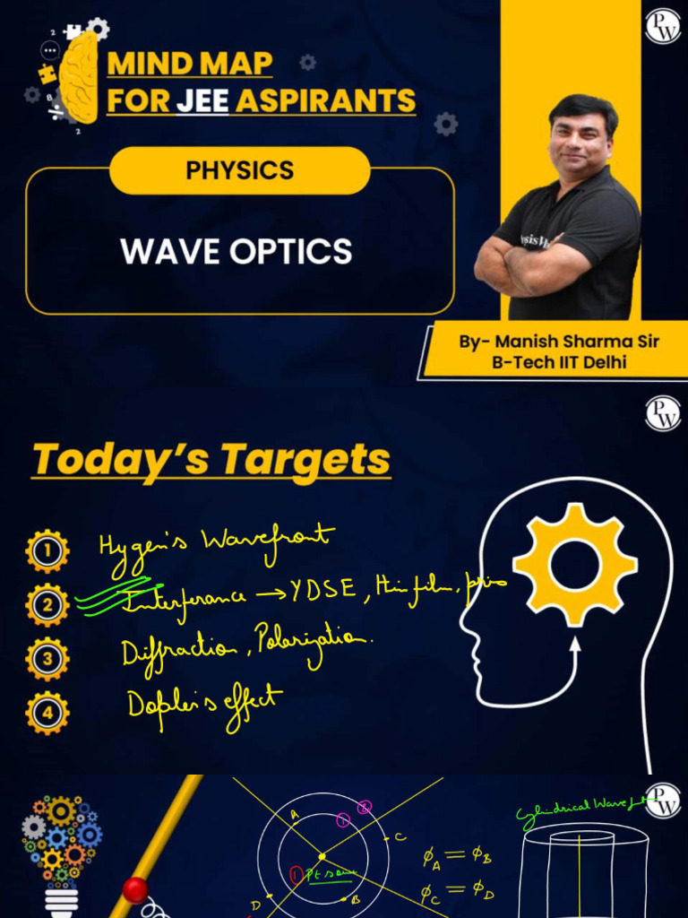 WAVE OPTICS _ Class Notes __ JEE Mindmap | PDF
