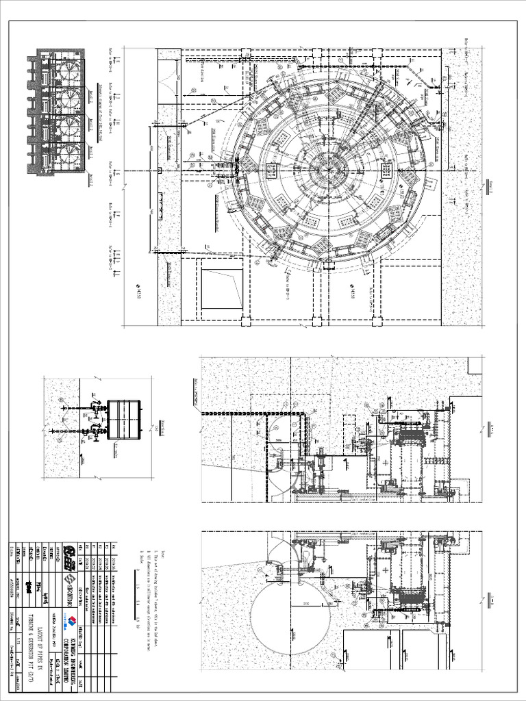 D-ME-HM-19 2 R4 Layout of Pipes in Turbine and Generator Pit | PDF