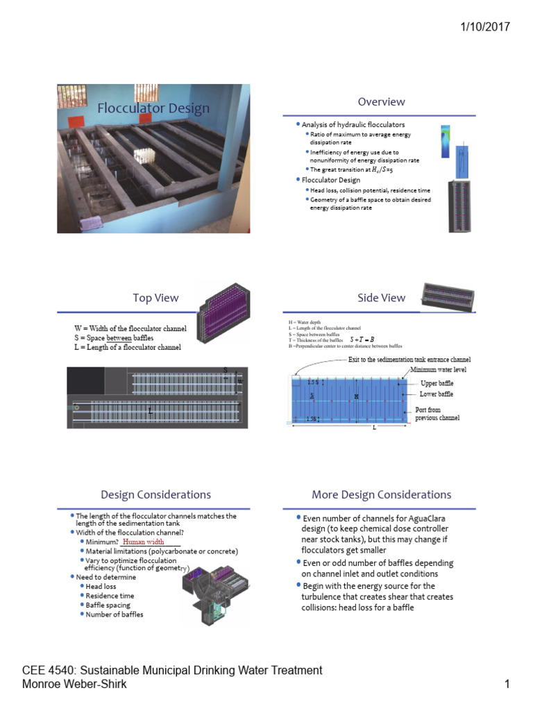 Flocculator Design | PDF | Civil Engineering | Classical Mechanics
