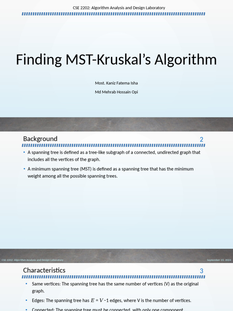 Kruskal's Algorithm Explained | PDF | Combinatorics | Mathematical Relations