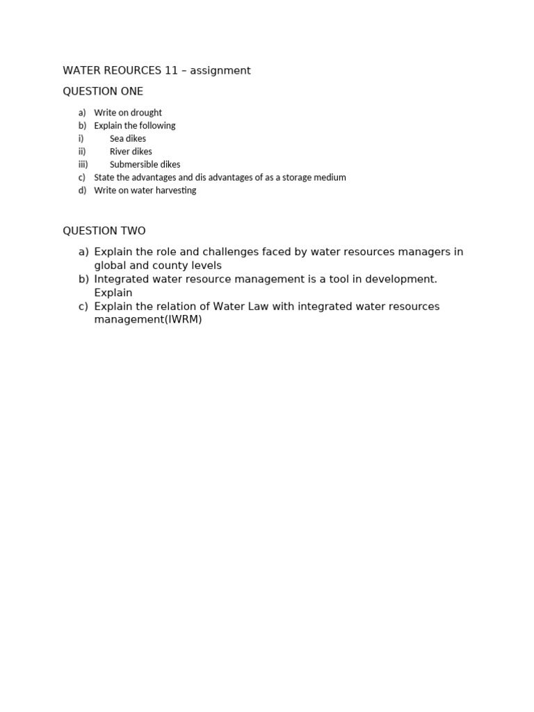 Water Resources Management and Drought Analysis | PDF