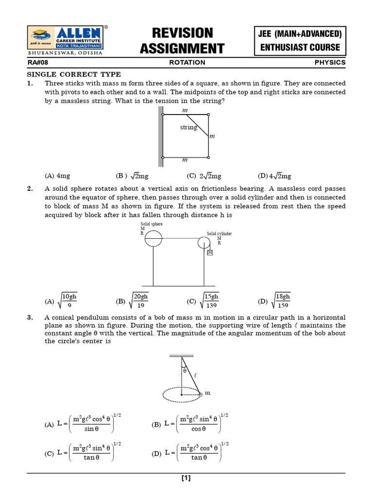 08 - RA - Rotation - Pradipta Swain Sir - 13.11.2024 - FC | PDF ...