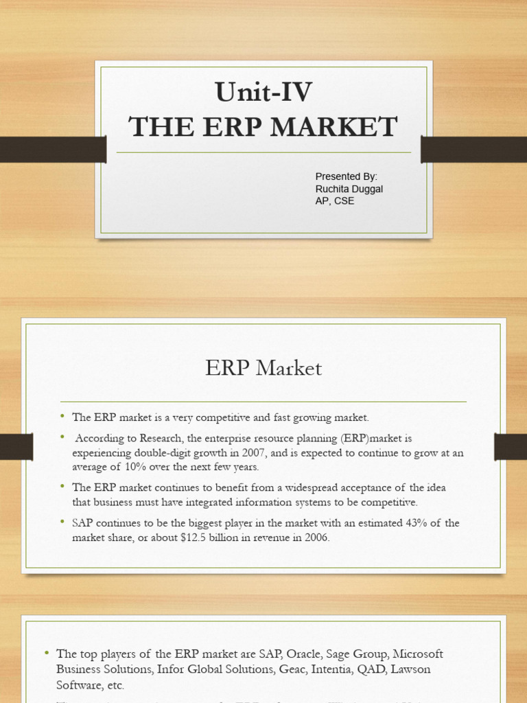 Unit -IV | PDF | Enterprise Resource Planning | Software